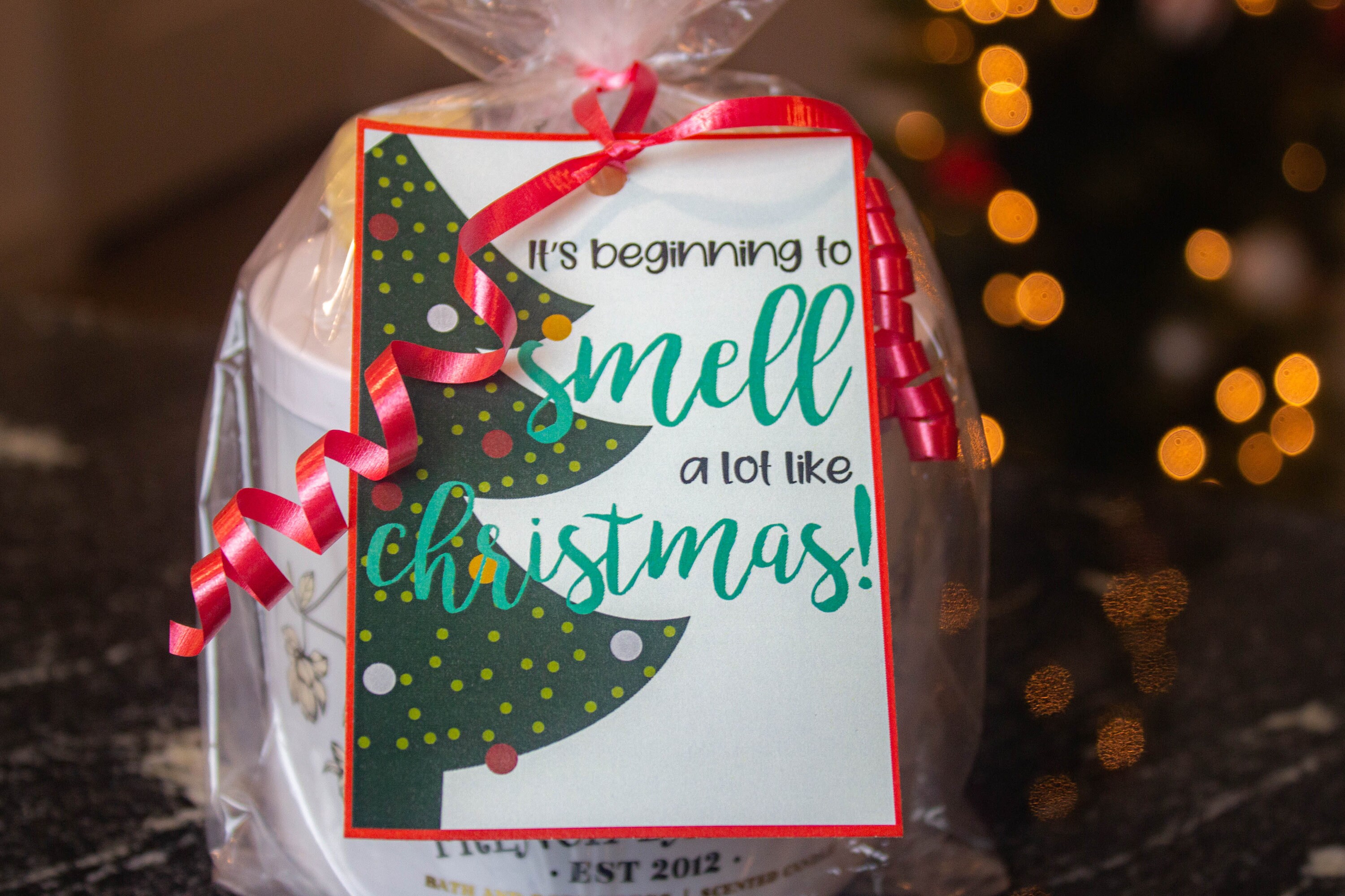 Smell a Lot Like Christmas Gift Tag DIGITAL - Etsy UK
