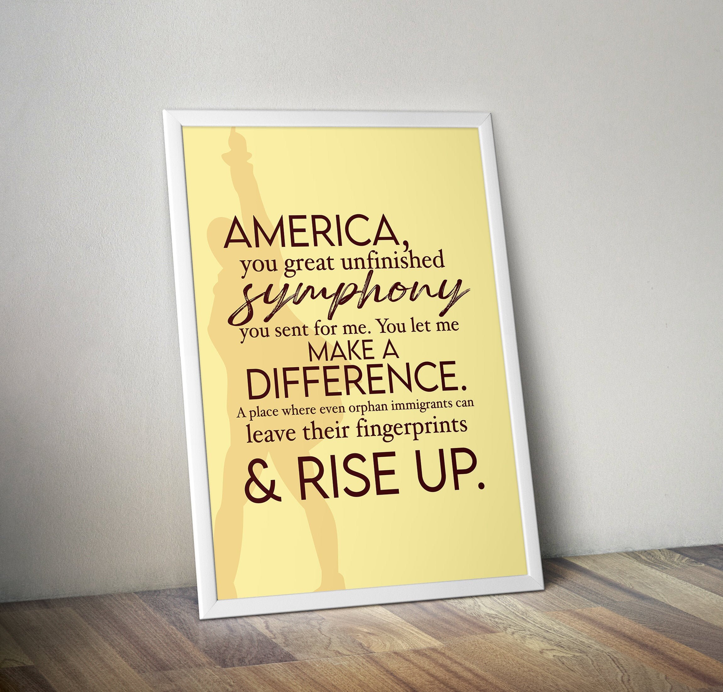 Rise Up / Instant Download / Hamilton Poster - Etsy España