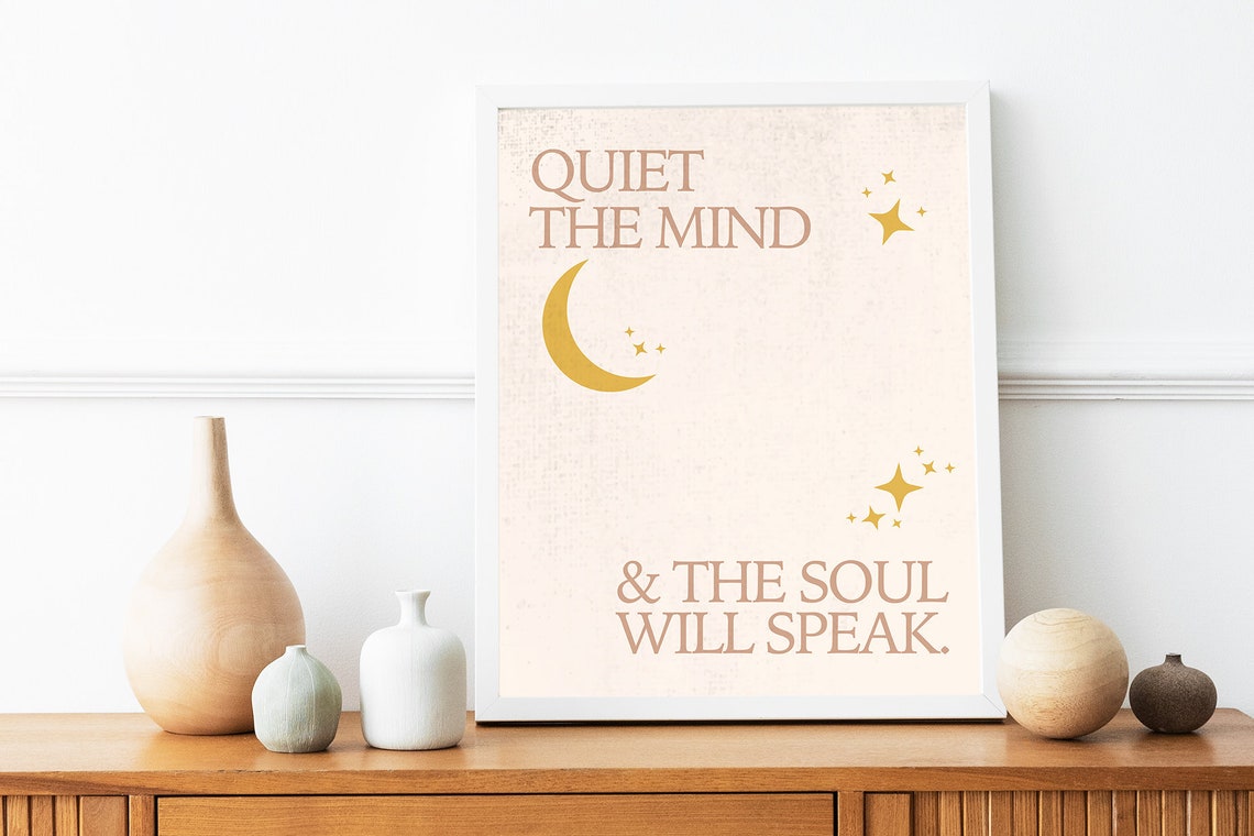 Quiet the Mind Instant Download Body Mind Soul - Etsy
