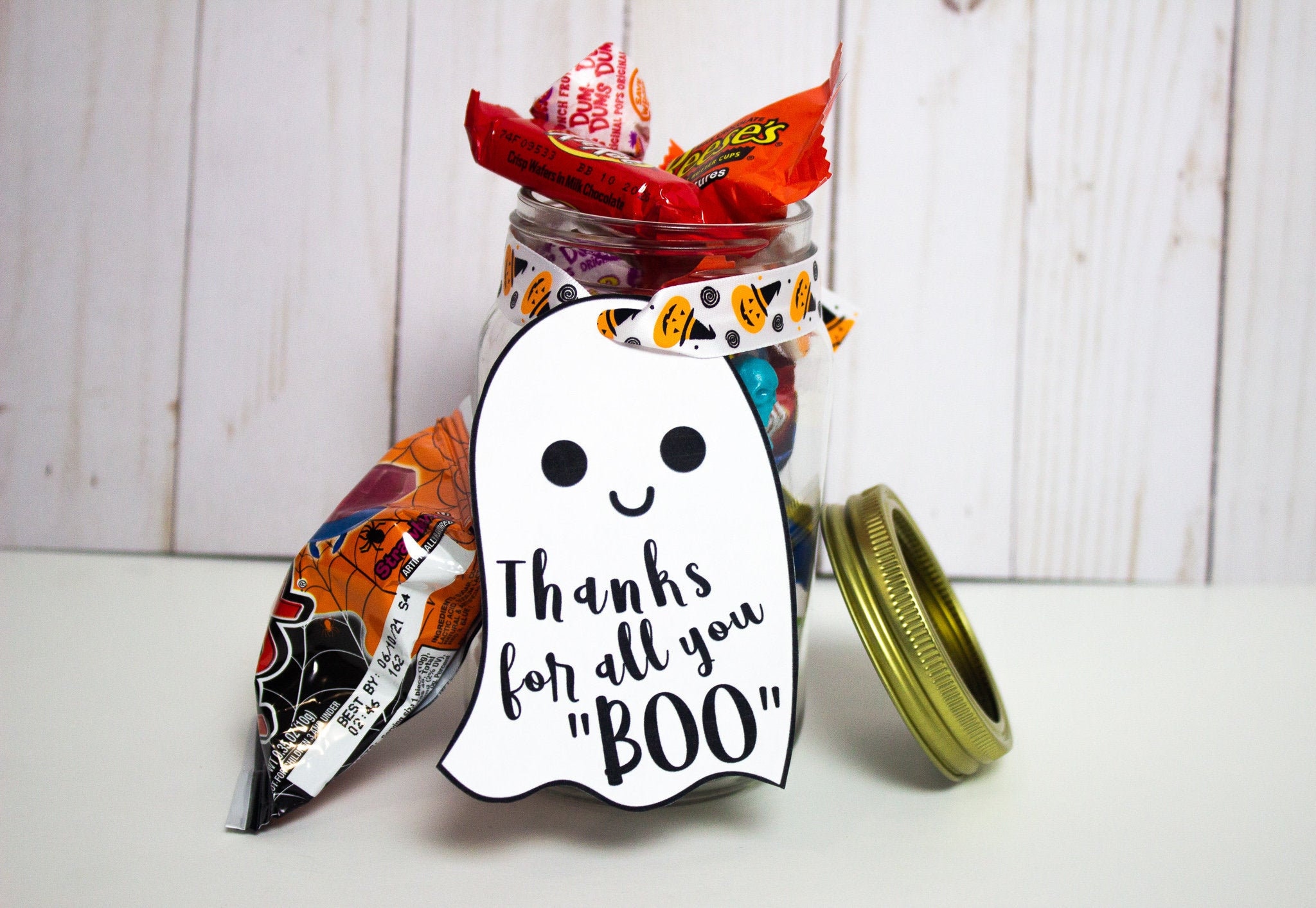 Halloween Ghost Teacher/employee Appreciation Gift Tag - PHYSICAL - Etsy