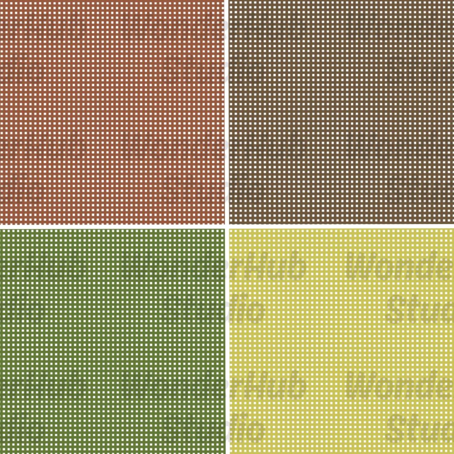 Plaid Digital Paper Pack: Harvest Fall Colors Scrapbook Patterns ...