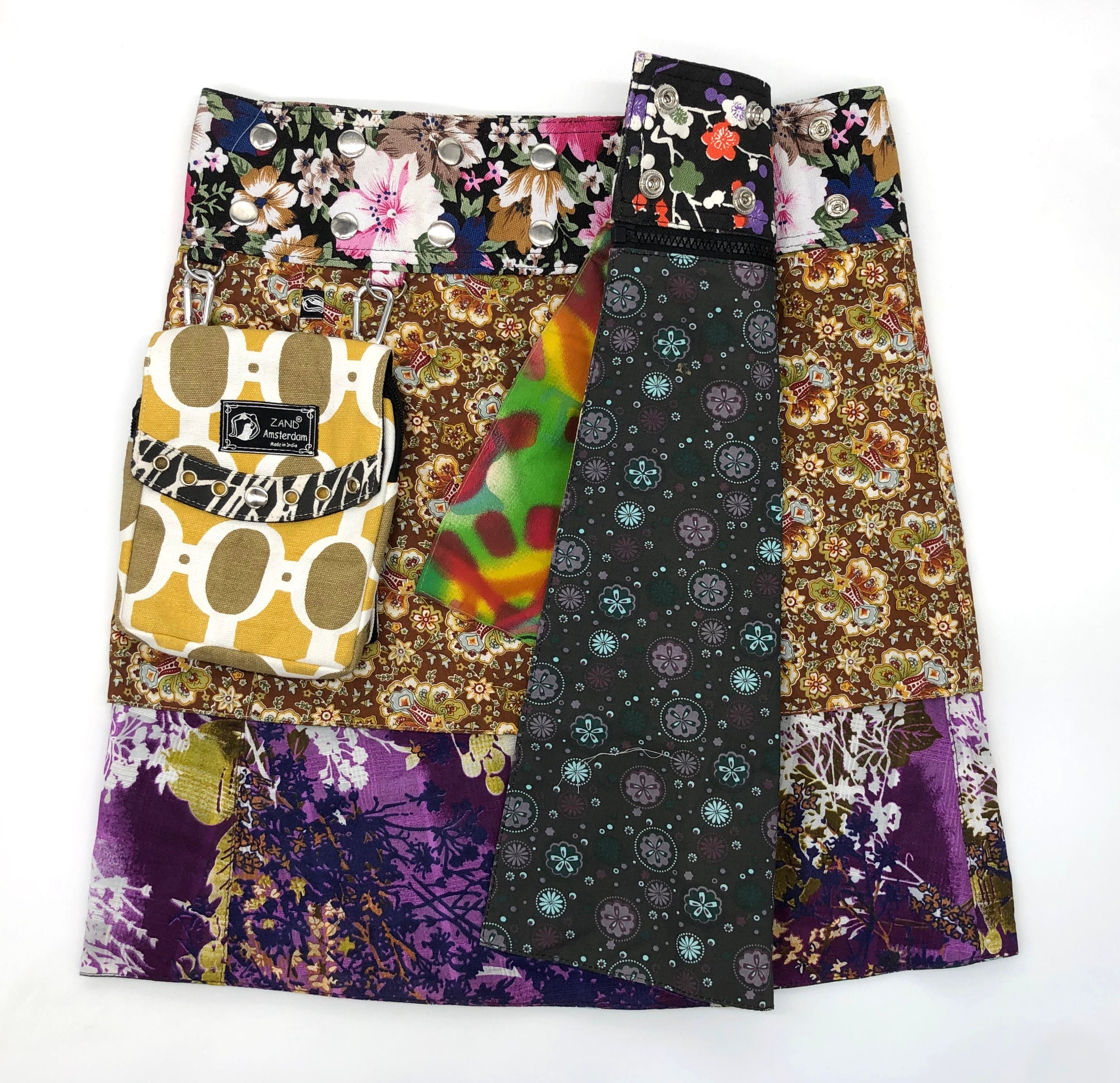 Short and Long Unique Reversible Wrap Skirt, One-size-fits-all, Six ...