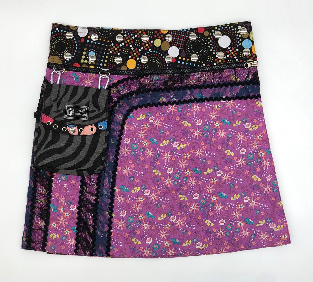 Unique Reversible Wrap Skirt, One-size-fits-all, Four-skirts-in-one ...