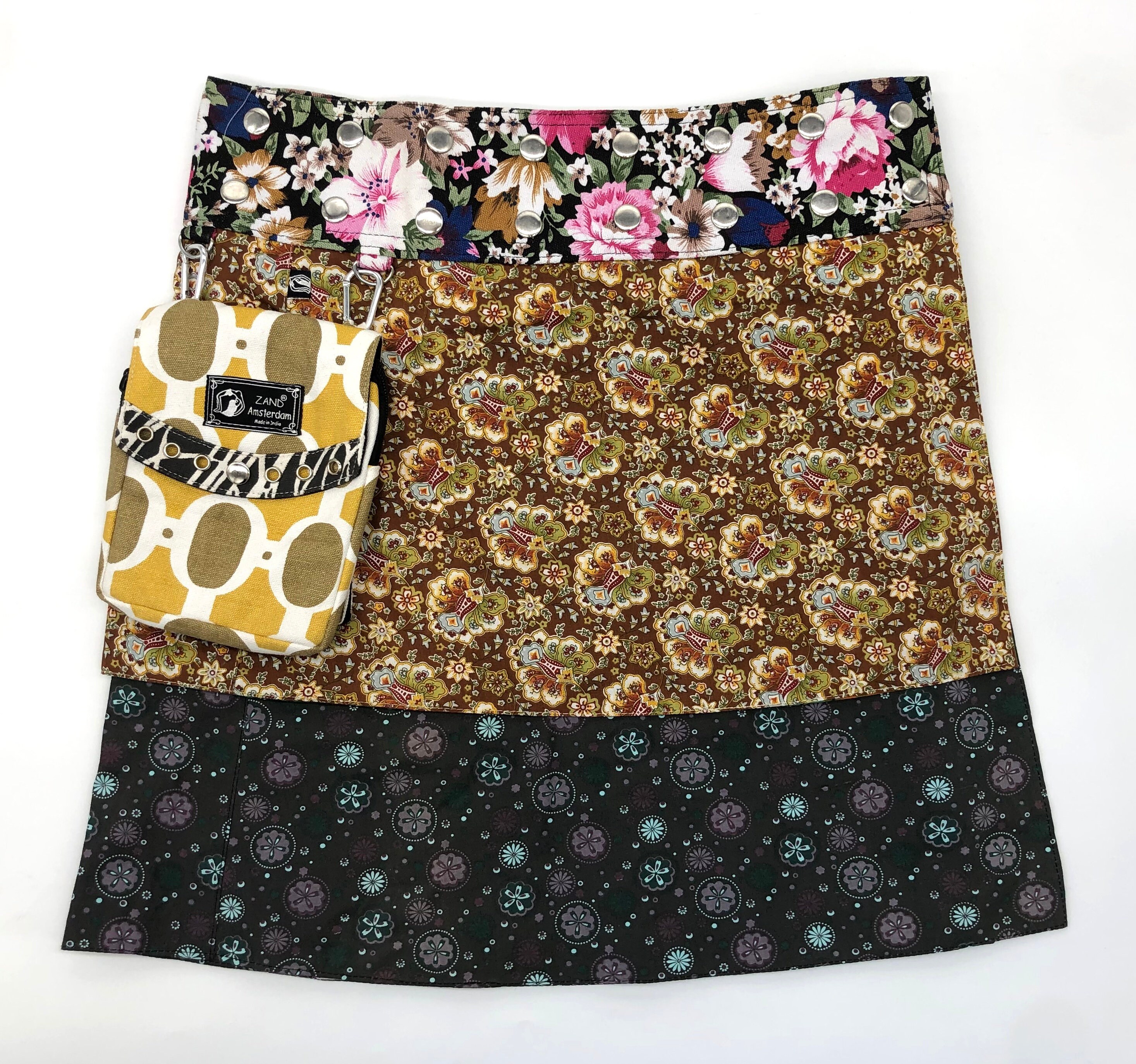 Short and Long Unique Reversible Wrap Skirt, One-size-fits-all, Six ...