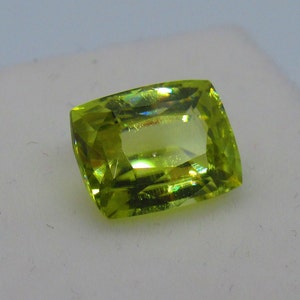 Golden Yellow Hyacinth Zircon, Tanzania. 4.38 Ct. Cushion Cut. Loose ...