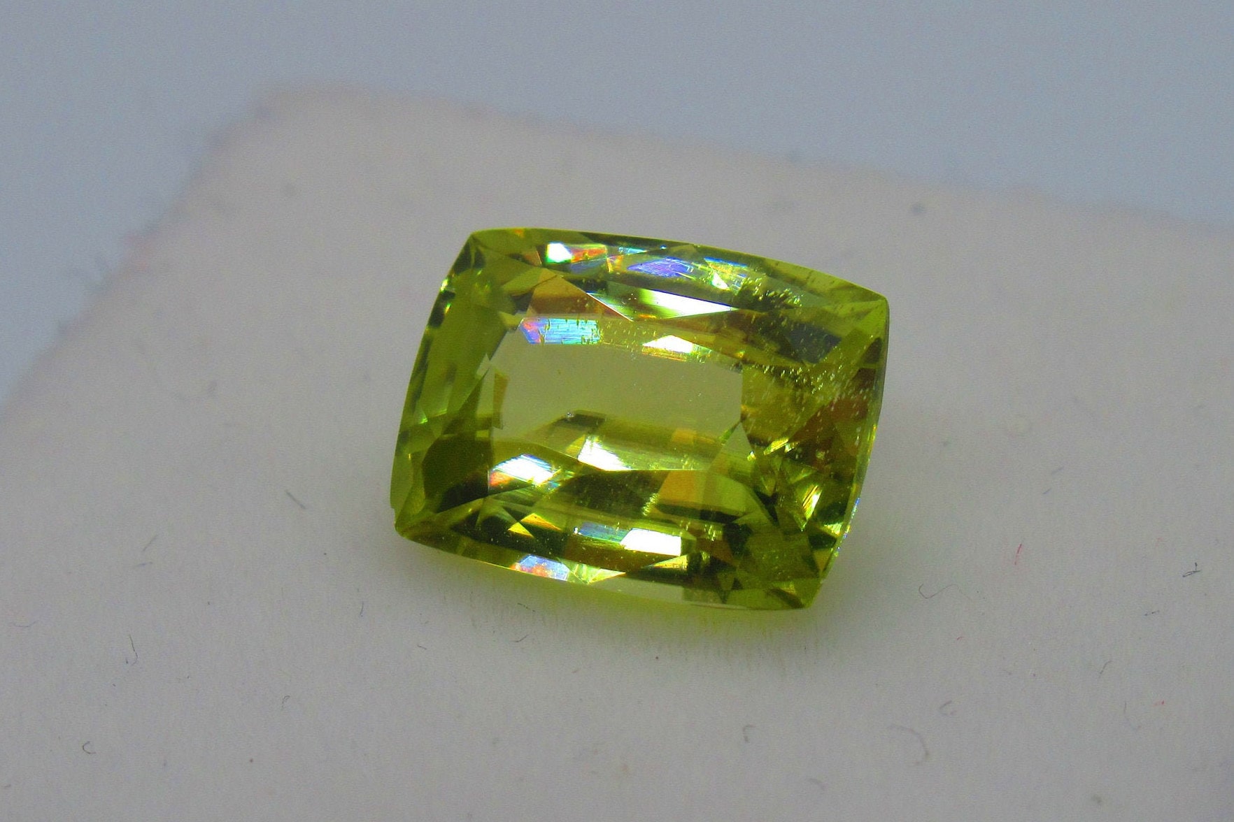 Golden Yellow Hyacinth Zircon, Tanzania. 4.38 Ct. Cushion Cut. Loose ...