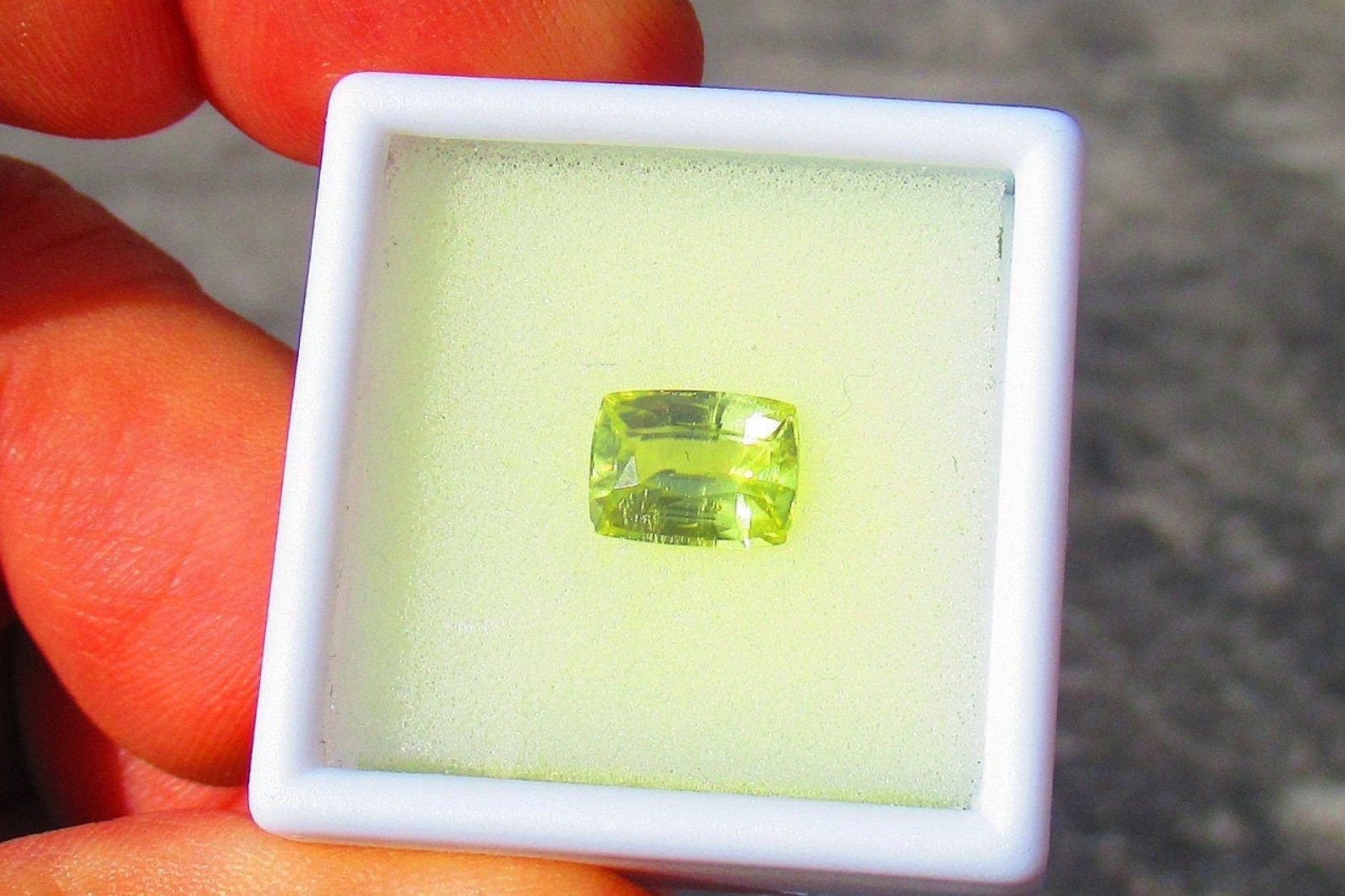 Golden Yellow Hyacinth Zircon, Tanzania. 4.38 Ct. Cushion Cut. Loose ...