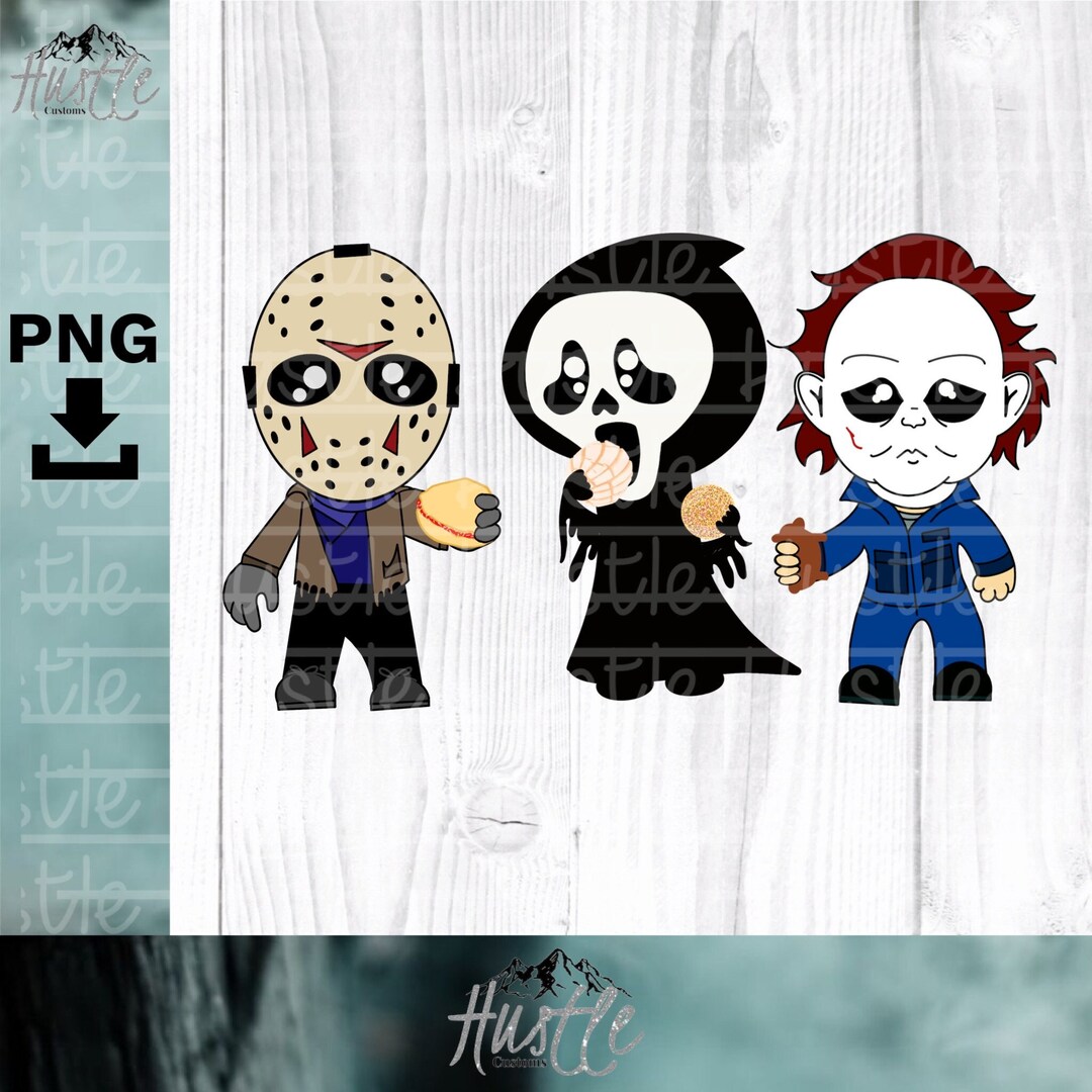 GhostFace Michael Myers Jason Voorhees PNG Pan Dulce - Etsy España