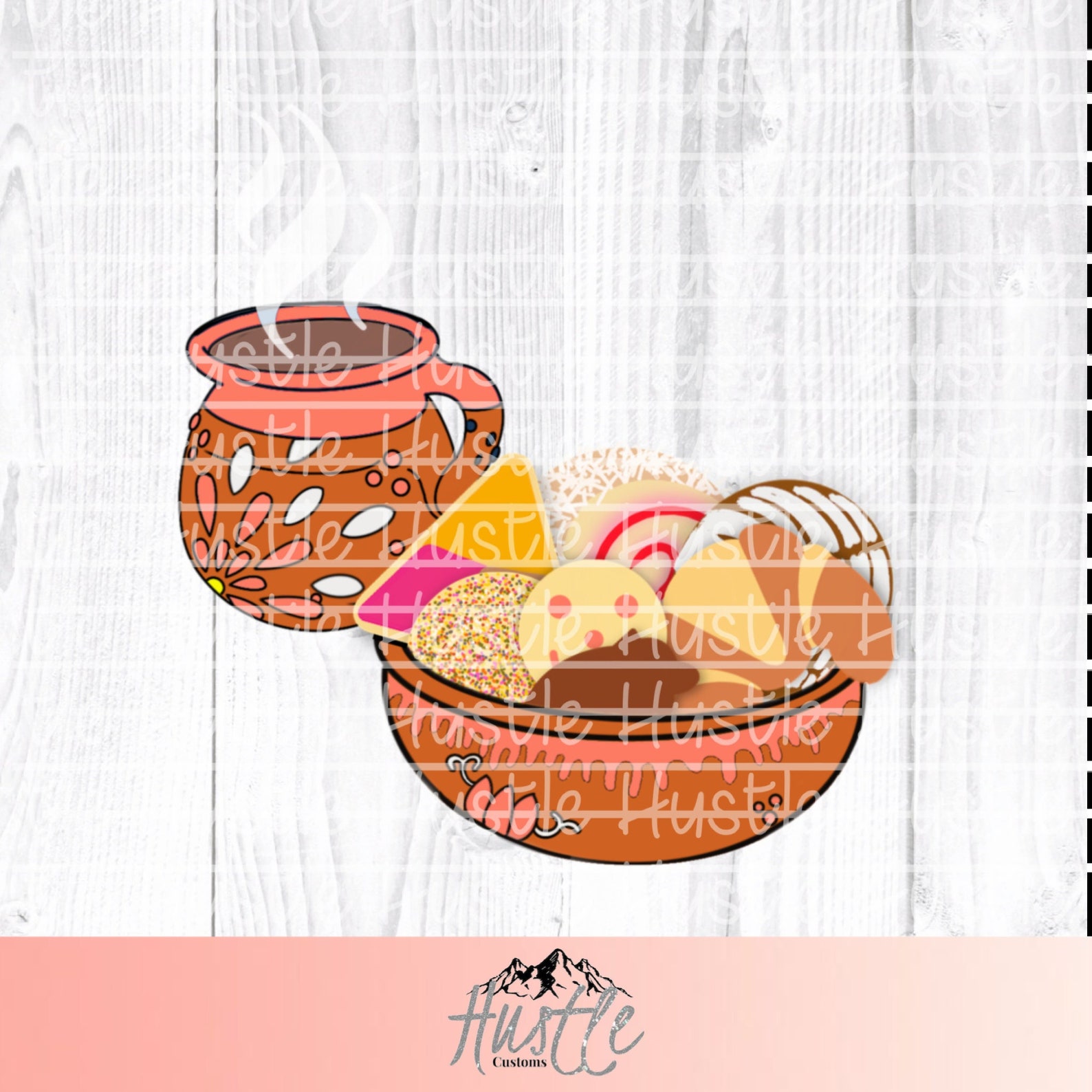 Cafe and Pan Dulce PNG / - Etsy