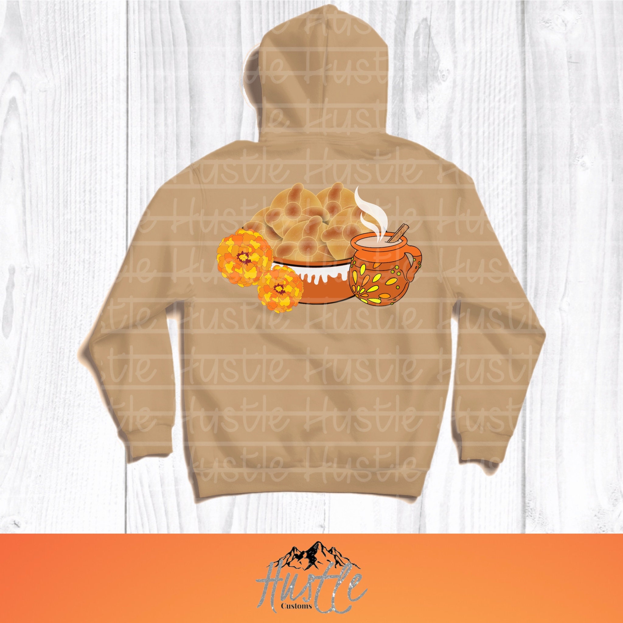 Cozy Day of Dead Pan De Muerto Champurrado Marigold PNG - Etsy