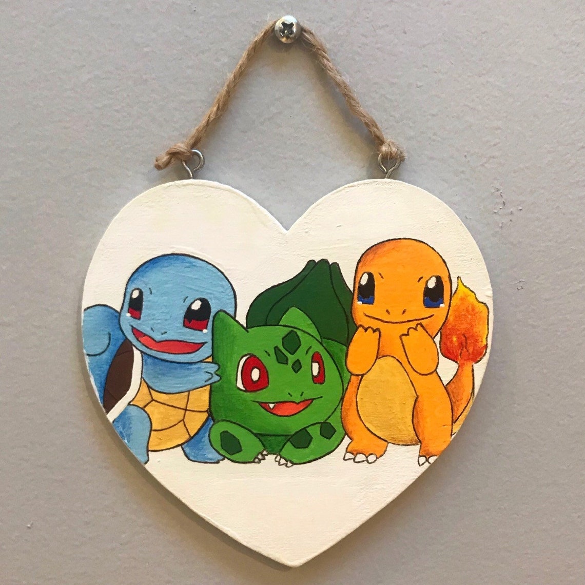 Starter Pokémon Hanging Wall Art - Etsy