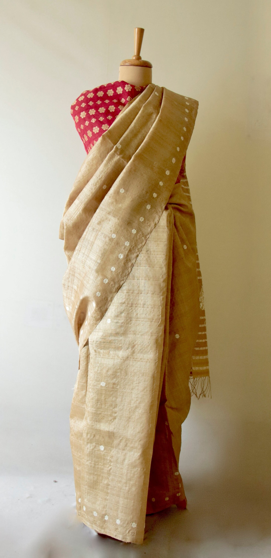 Handloom Authentic Muga Silk Sari From Assam , India - Etsy