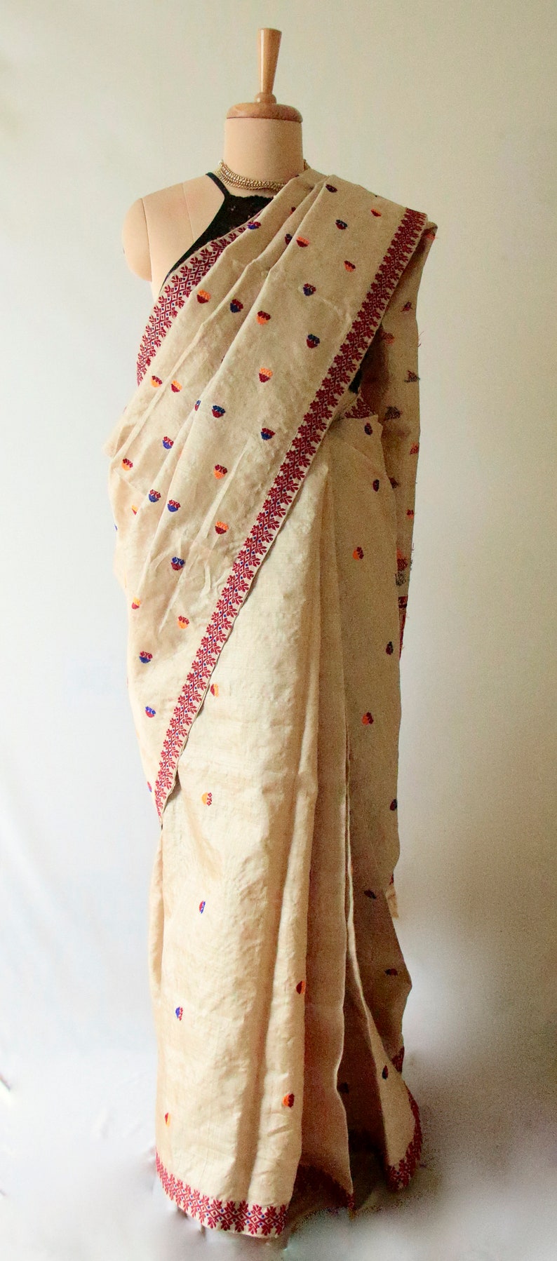Handloom Classic Traditional Design Muga Silk Saree From Assam , India ...