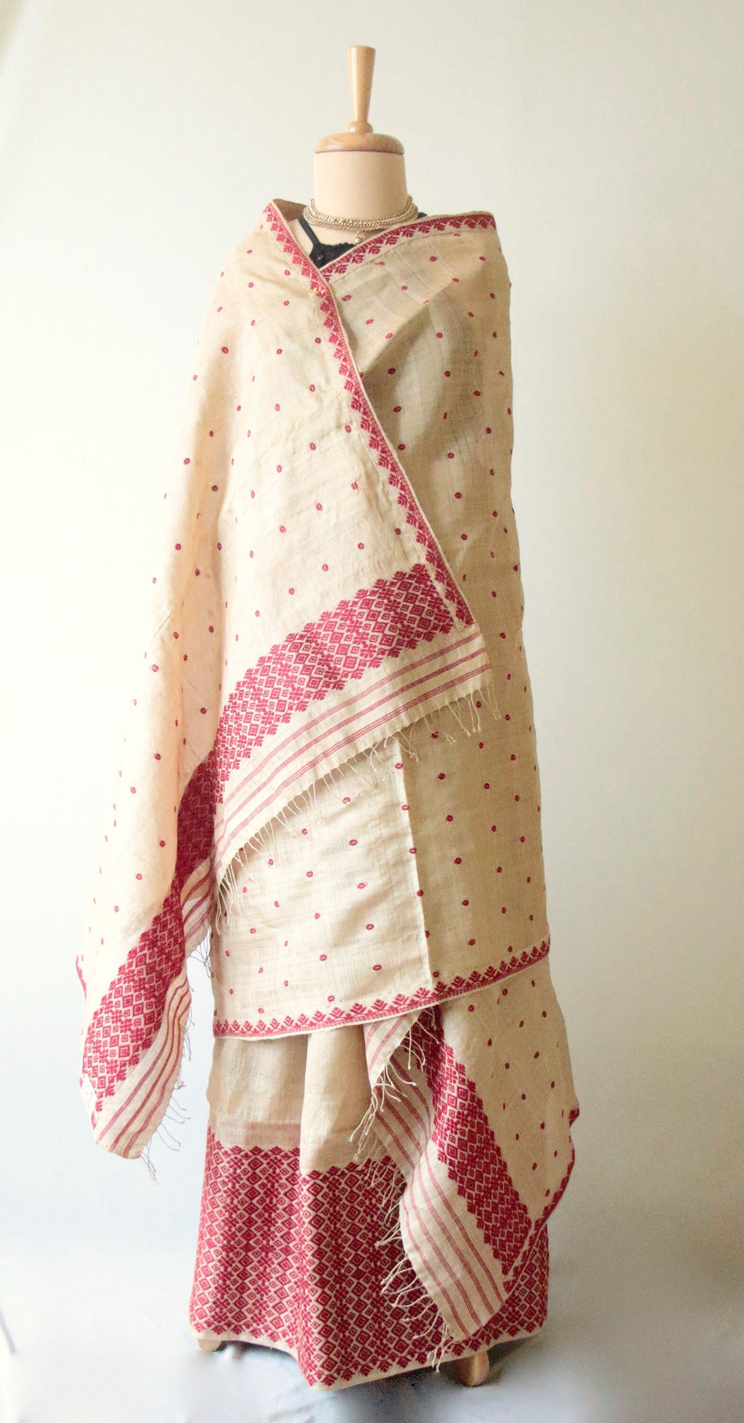 Muga Silk Traditional Mekhela Chador Set From Assam , India - Etsy