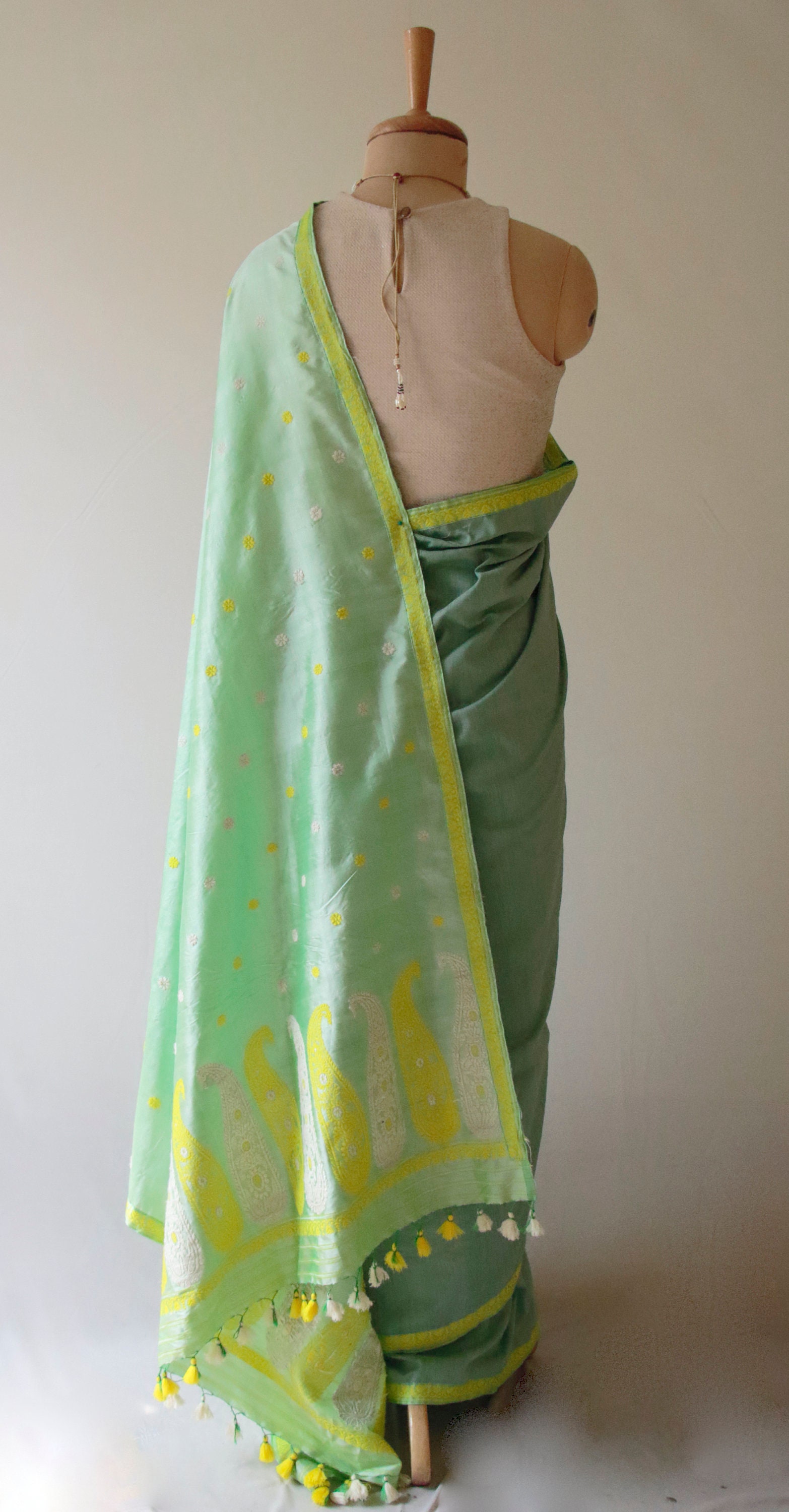 Handloom Contemporary Style Sari in Eri & Mulberry Silk From Assam ...
