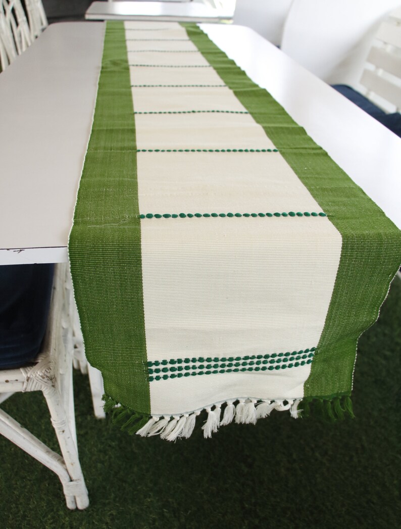 Hand Woven Table Runner and Mat Set - Etsy