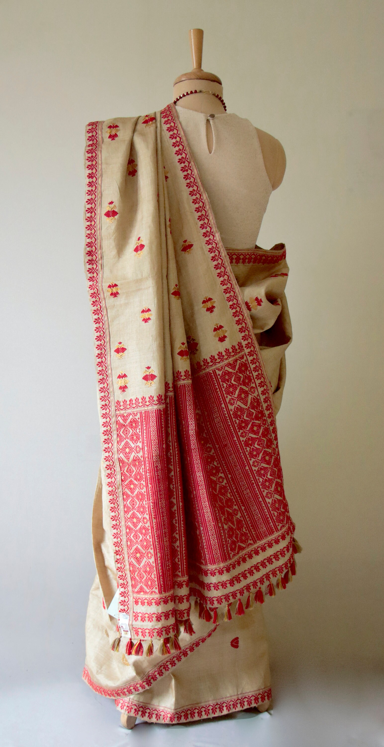 Handloom Classic Traditional Design Muga Silk Saree From Assam , India ...