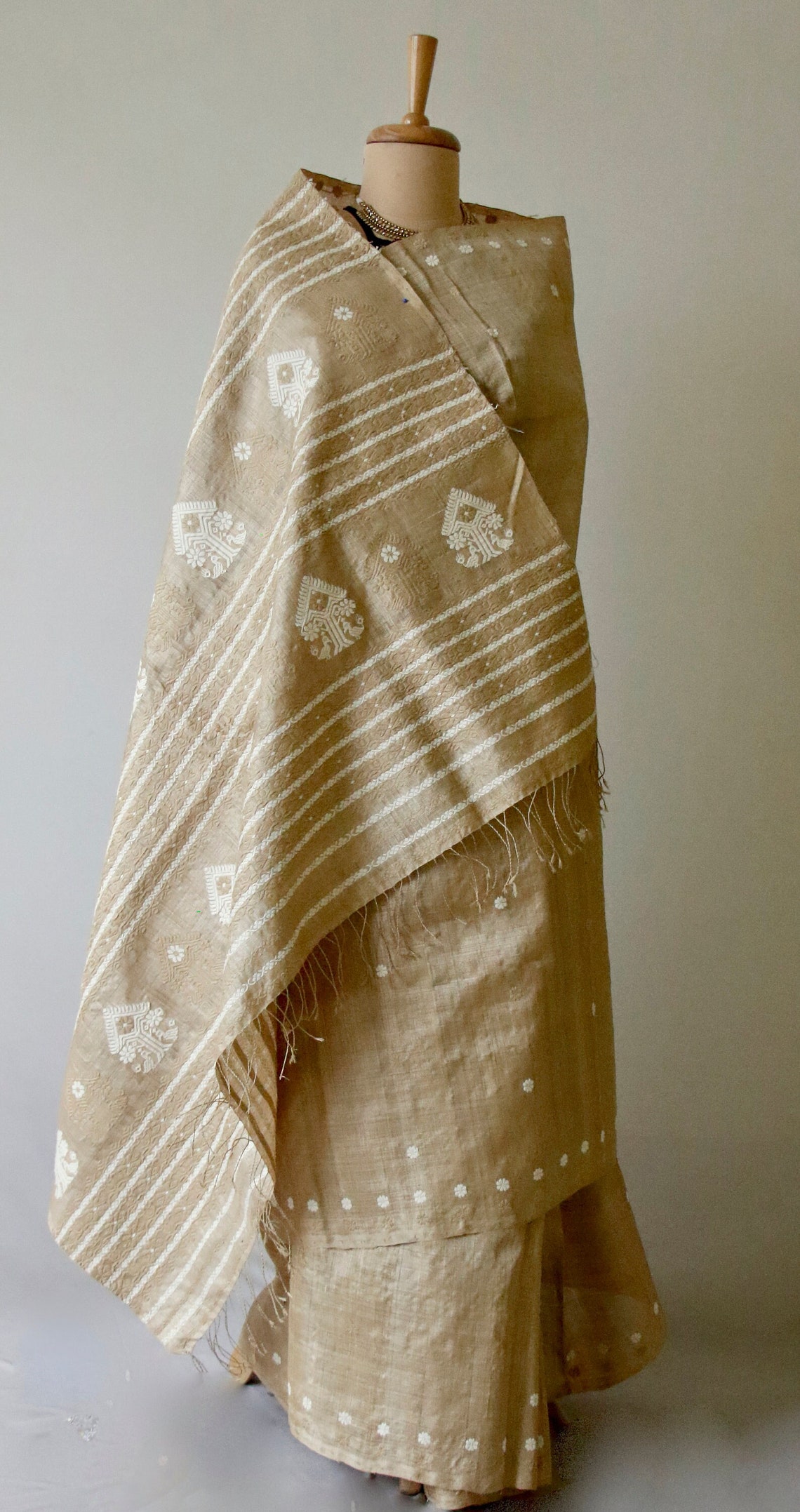 Handloom Authentic Muga Silk Sari From Assam , India - Etsy