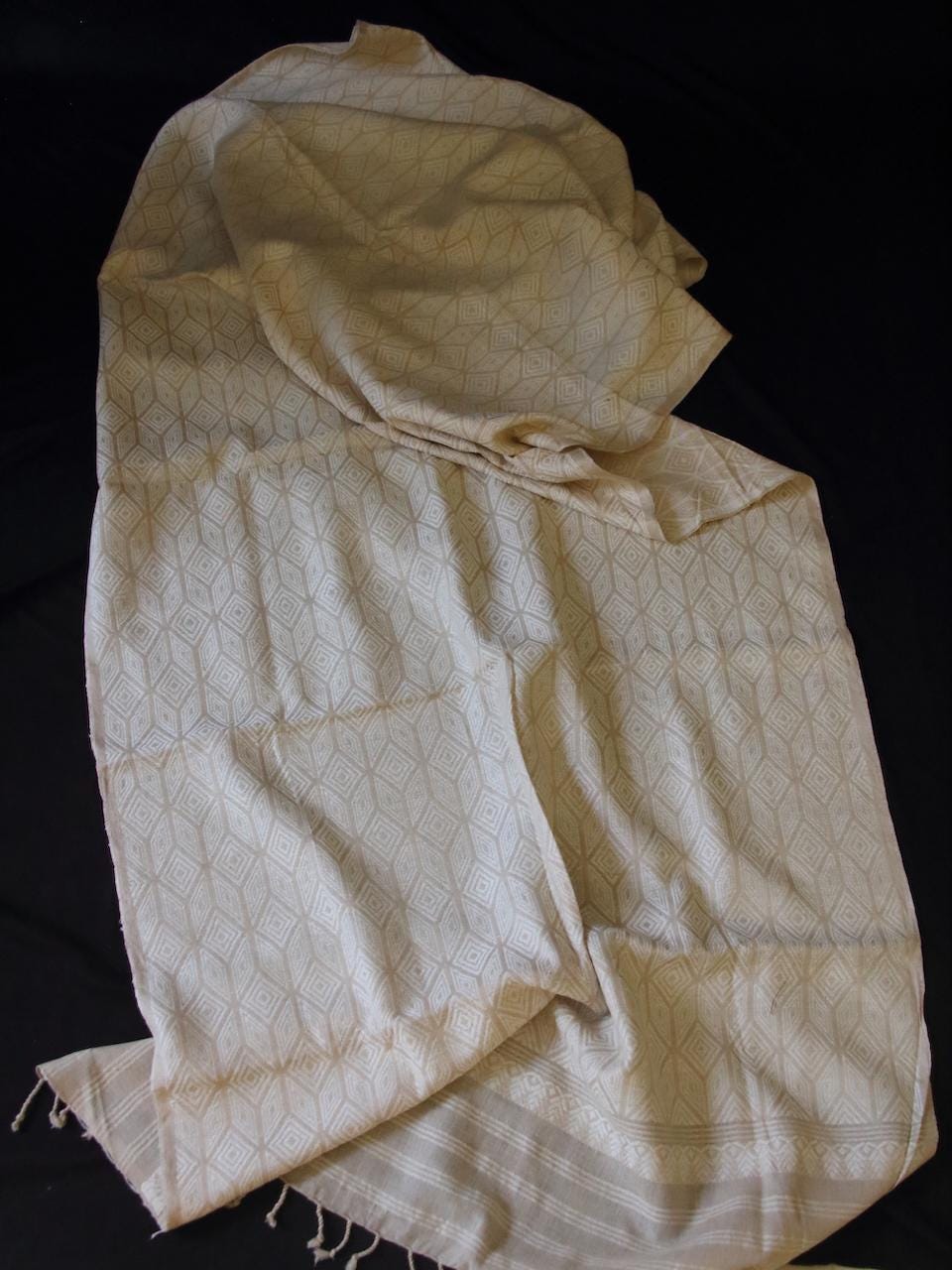 Eri Silk Handwoven Shawl With All Over Motifs From Assam , India - Etsy
