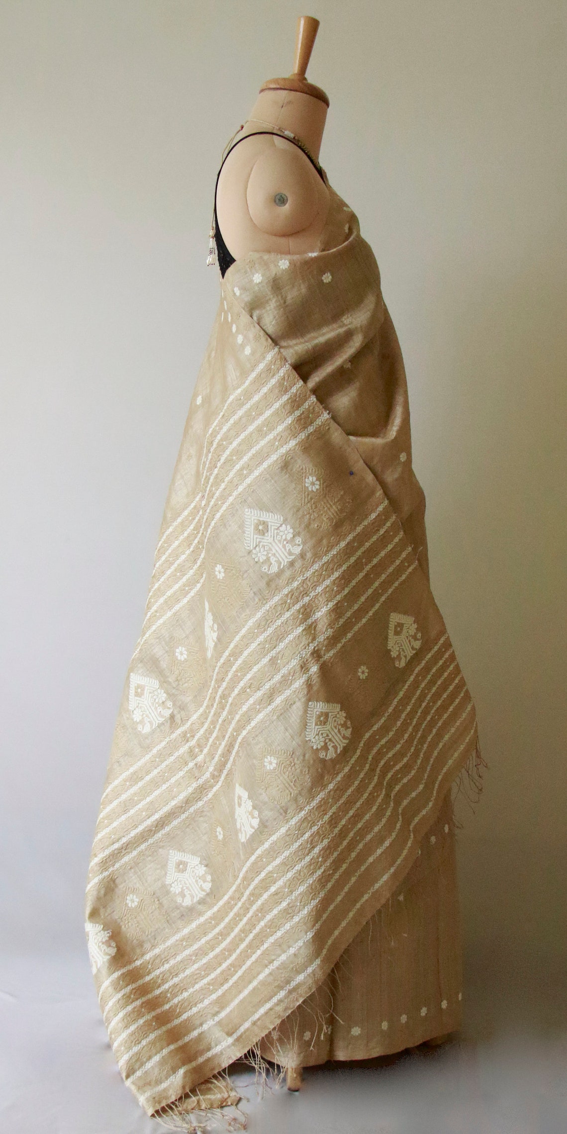 Handloom Authentic Muga Silk Sari From Assam , India - Etsy