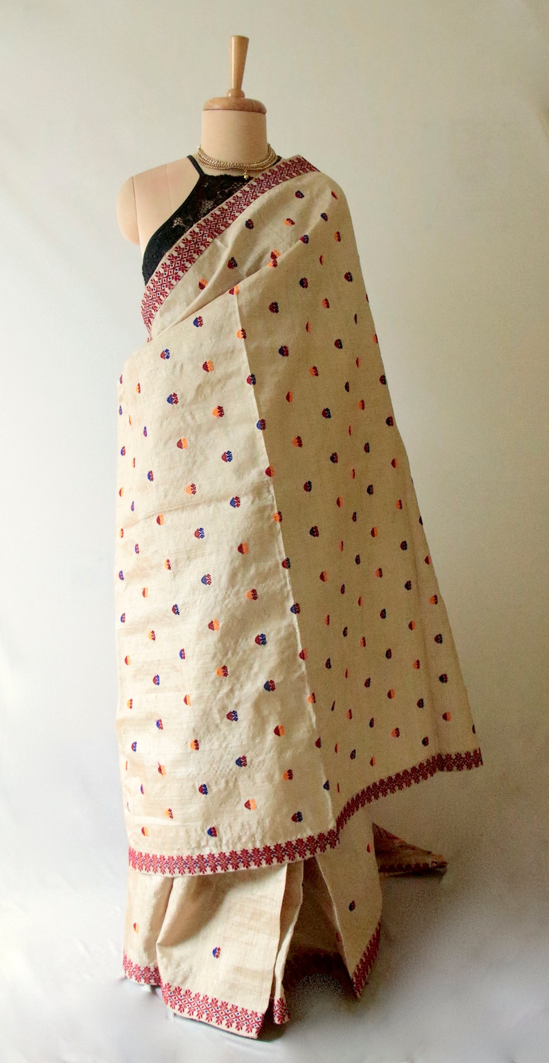 Handloom Classic Traditional Design Muga Silk Saree From Assam , India ...