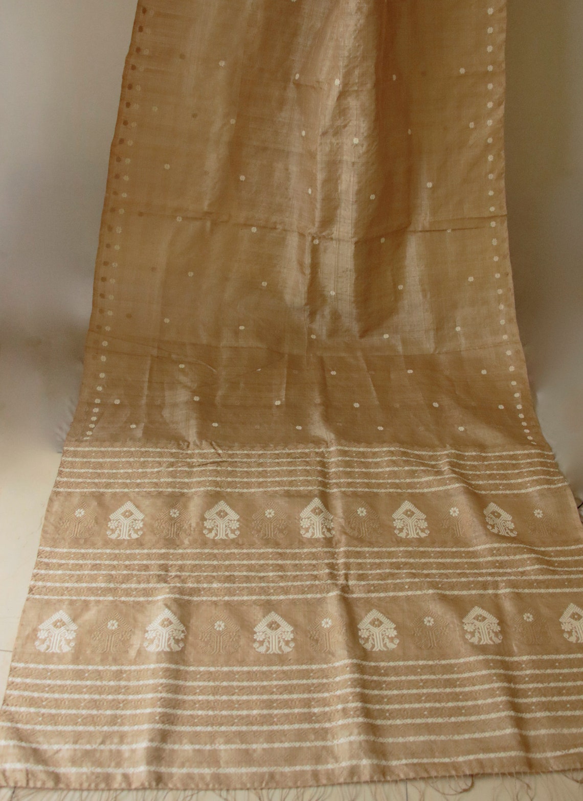 Handloom Authentic Muga Silk Sari From Assam , India - Etsy