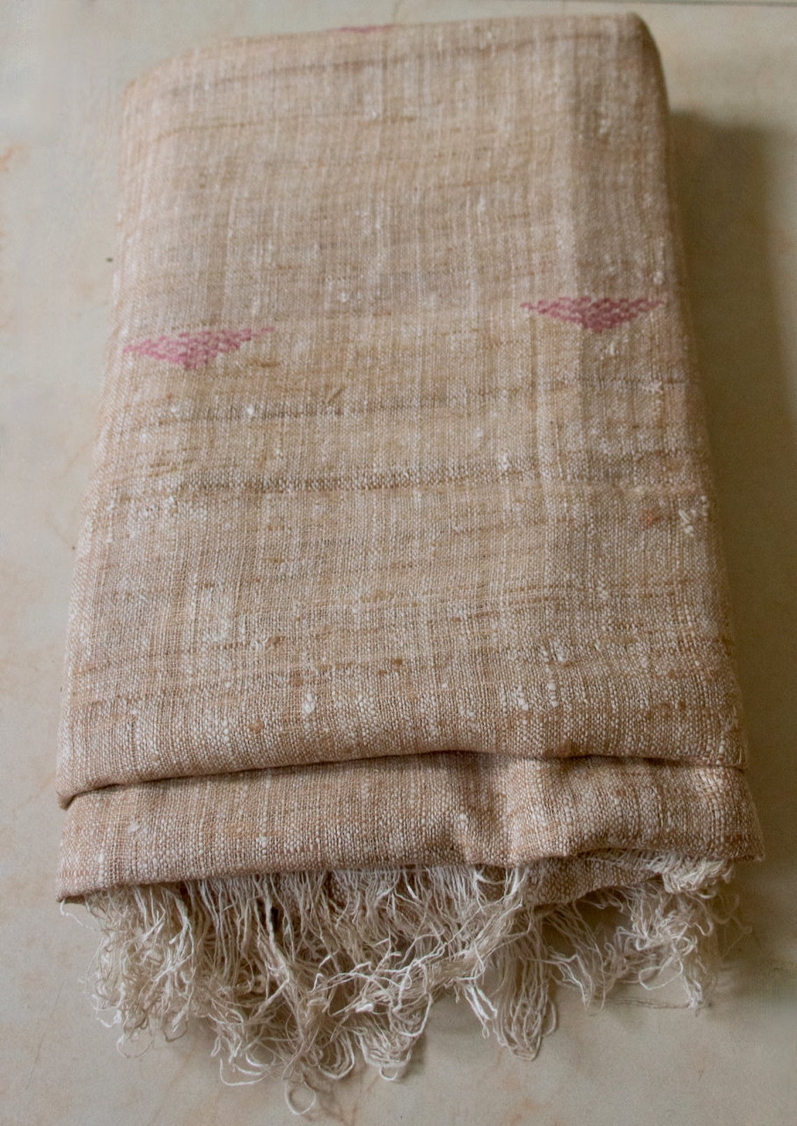 Natural Dyed Handspun / Handwoven Eri Silk Fabric by Yard From Assam ...