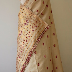 Handloom Traditional Design Muga Silk Saree From Assam , India - Etsy