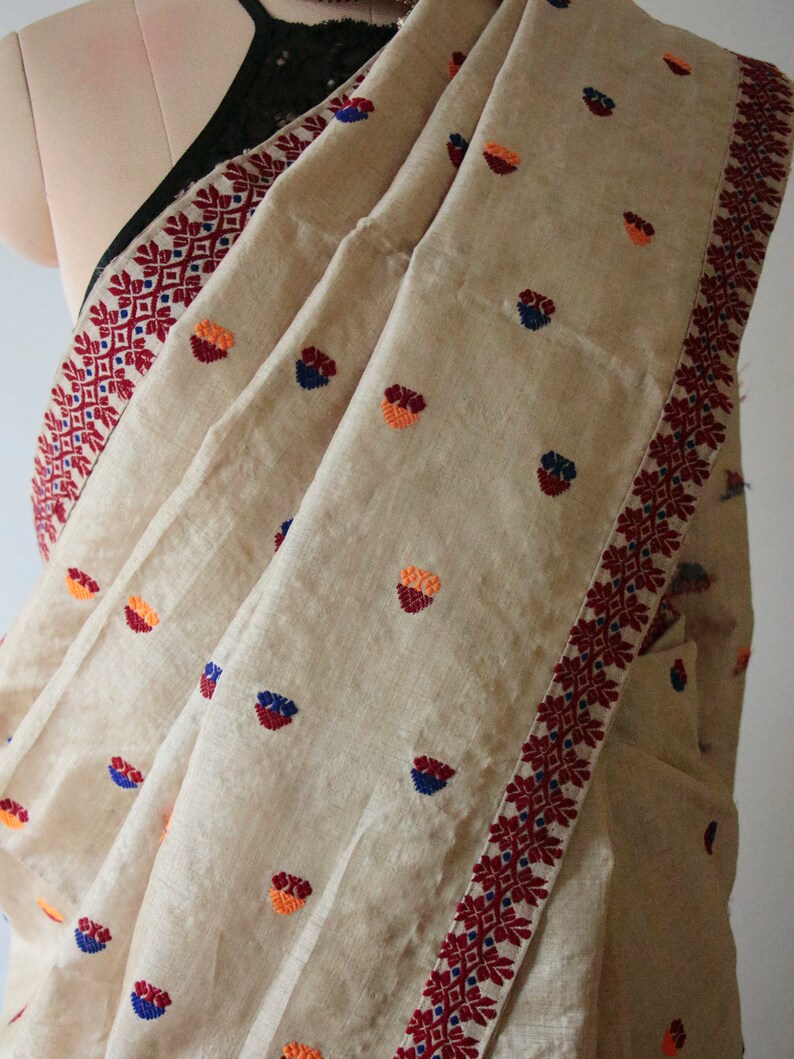 Handloom Classic Traditional Design Muga Silk Saree From Assam , India ...