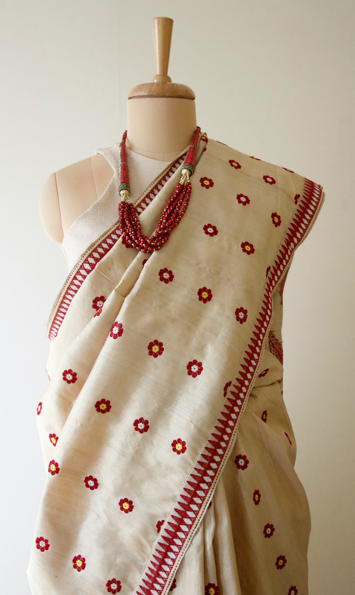 Handloom Authentic Muga Silk by Mulberry Silk Sari From Assam , India ...