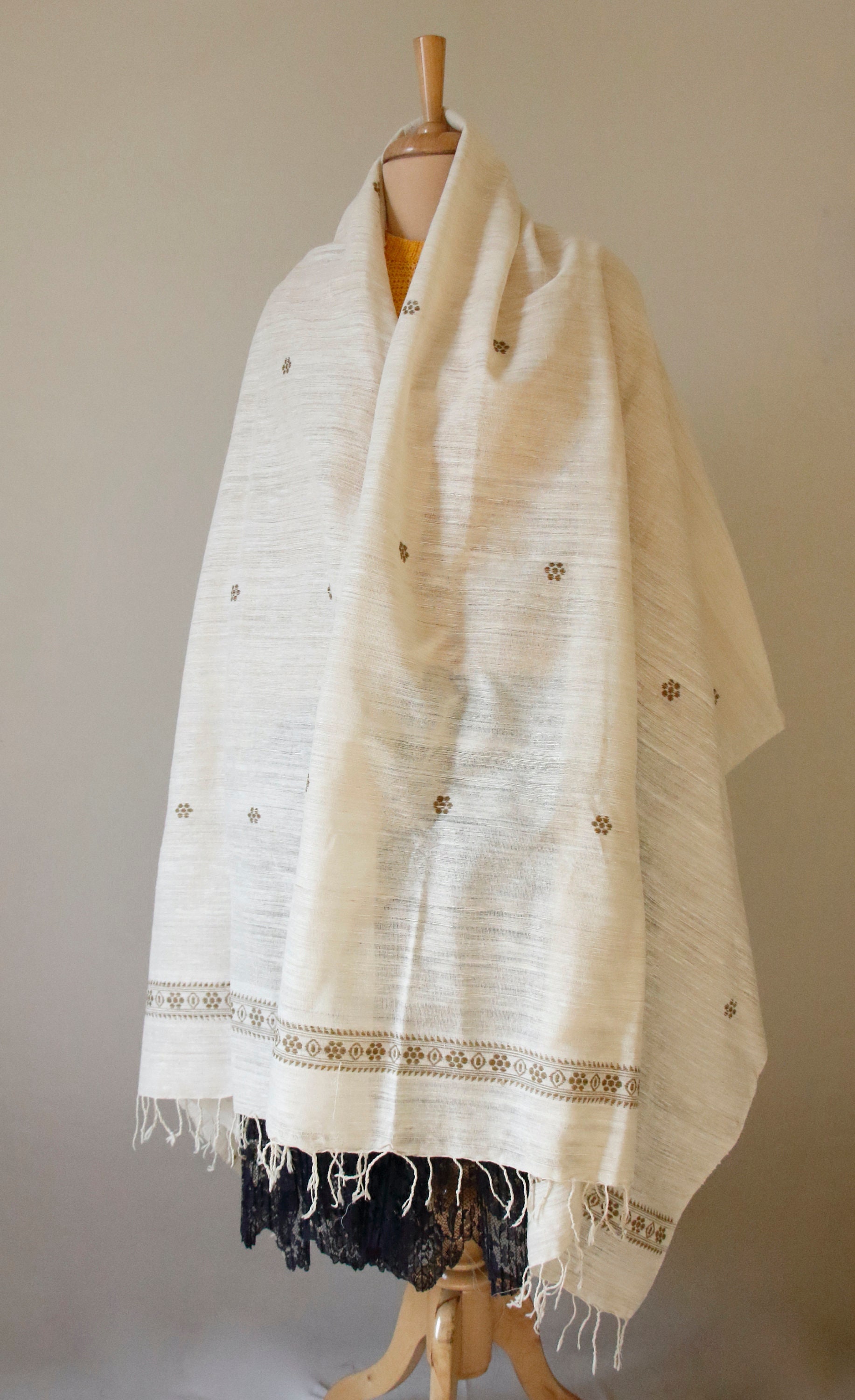 Handloom Hand Spun Eri Silk Shawl From Assam India - Etsy
