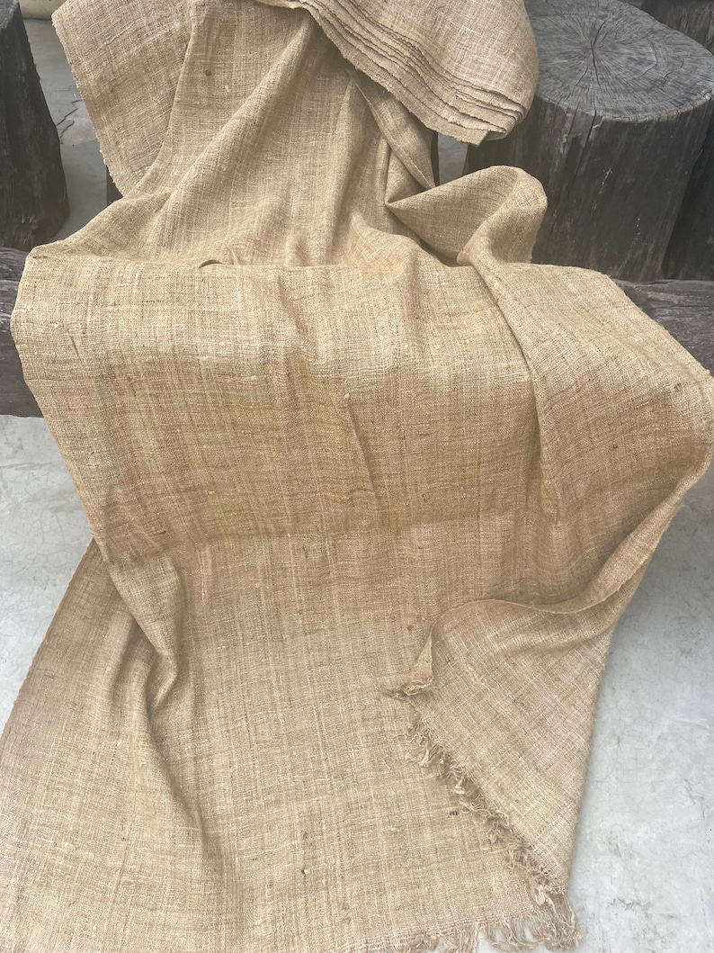 Handwoven Muga Ghicha Silk Yardage / Fabric Width 36" From Assam ...
