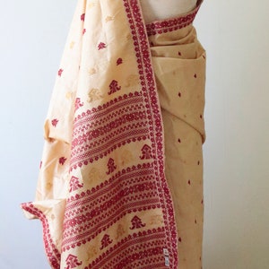Handloom Tassah Silk Sari From Assam , India - Etsy