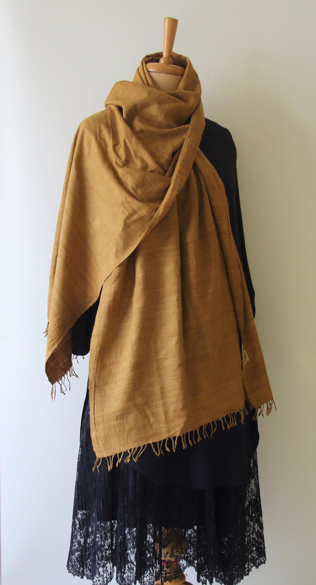 Natural Dyed Handloom Eri Silk Stoles / Small Size Shawl From Assam ...