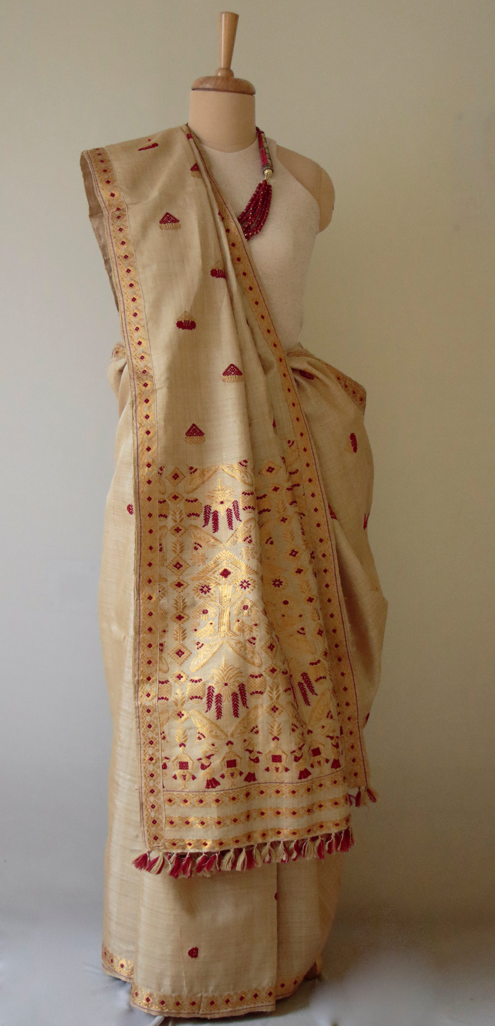 Handloom Traditional Design Muga Silk Saree From Assam , India - Etsy