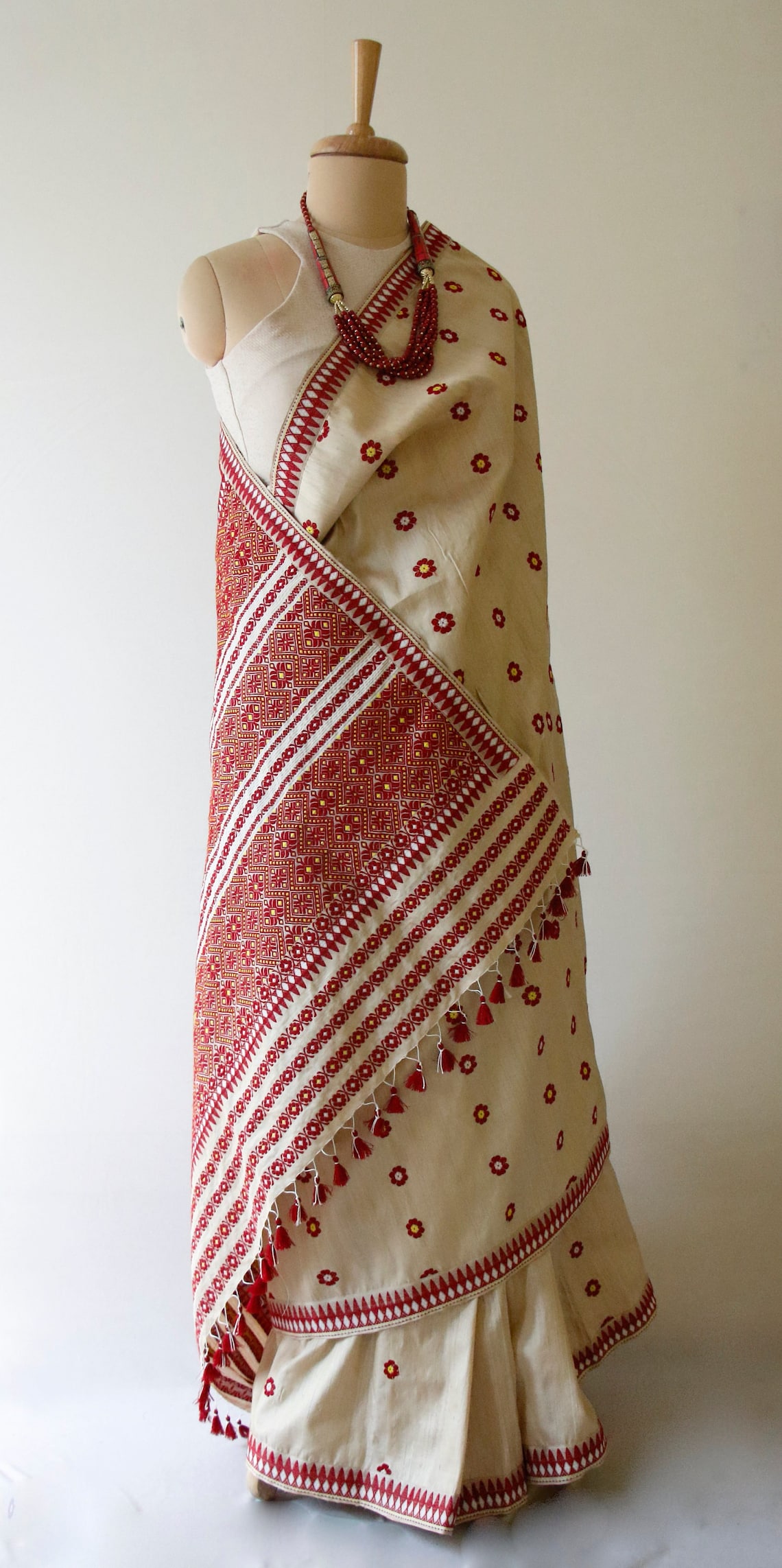Handloom Authentic Muga Silk by Mulberry Silk Sari From Assam , India ...
