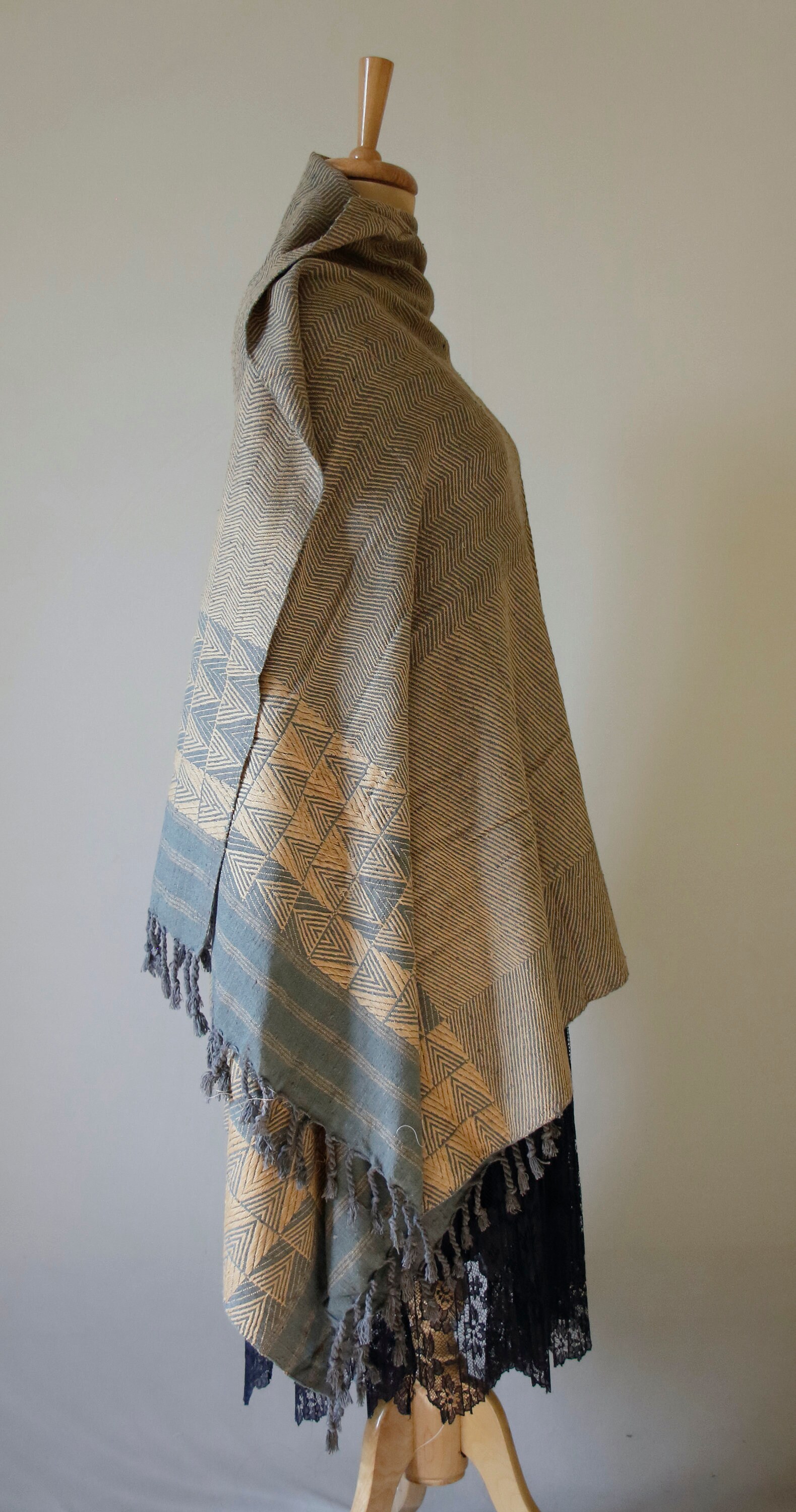 Jacquard Handloom Eri Silk Shawl From Assam India - Etsy
