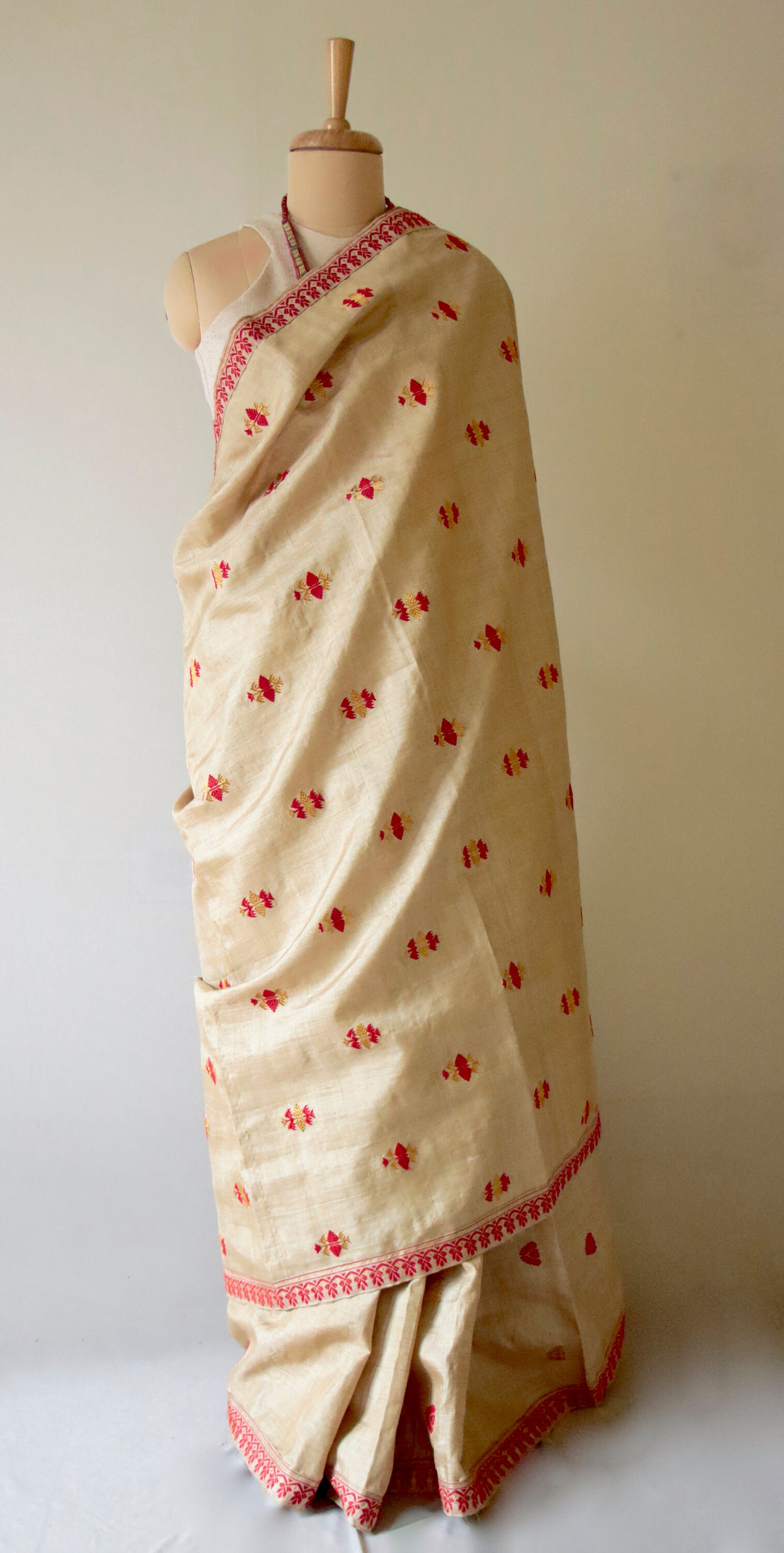 Handloom Classic Traditional Design Muga Silk Saree From Assam , India ...
