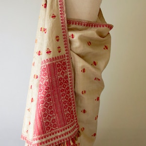 Handloom Classic Traditional Design Muga Silk Saree From Assam , India ...