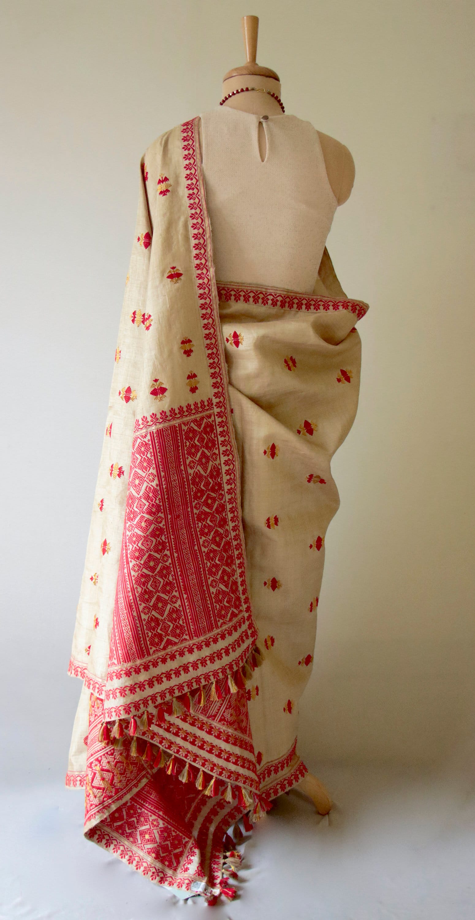 Handloom Classic Traditional Design Muga Silk Saree From Assam , India ...