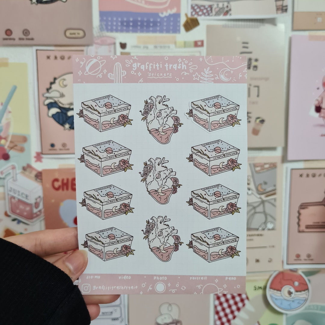 Human Heart Feelings // Sticker Sheet - Etsy UK