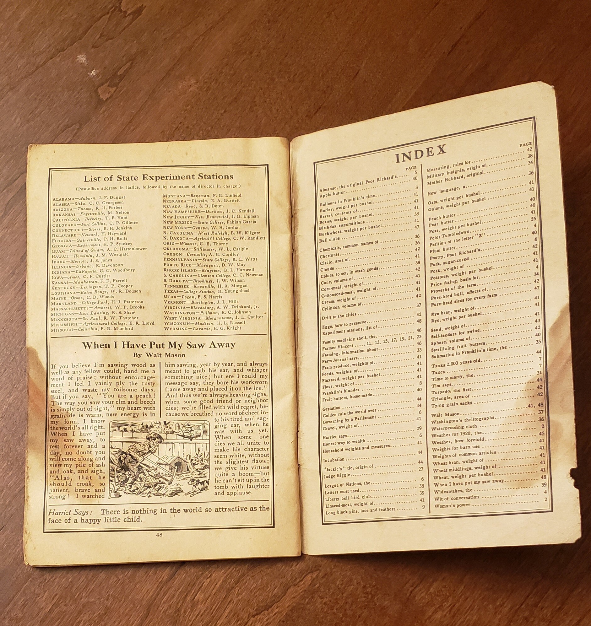 Poor Richard Almanac (revived) 1920 - Benjamin Franklin - Etsy