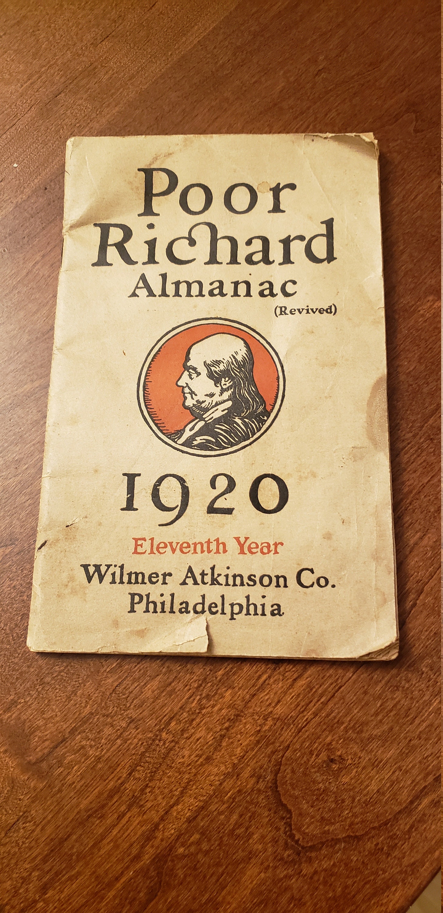 Poor Richard Almanac (revived) 1920 - Benjamin Franklin - Etsy UK