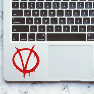 V for Vendetta Vinyl Sticker Decal for Laptops, Phones, Cars, & More - Etsy