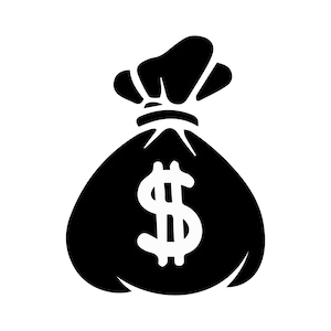 Cash Money Bag Hustle Vinyl Sticker Decal for Laptops, Phones, Cars ...