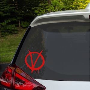 V for Vendetta Vinyl Sticker Decal for Laptops, Phones, Cars, & More - Etsy