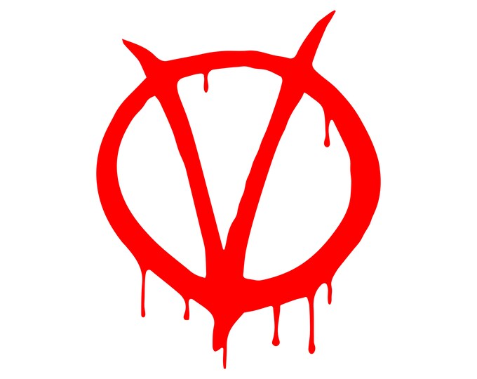 V for Vendetta Vinyl Sticker Decal for Laptops, Phones, Cars, & More - Etsy