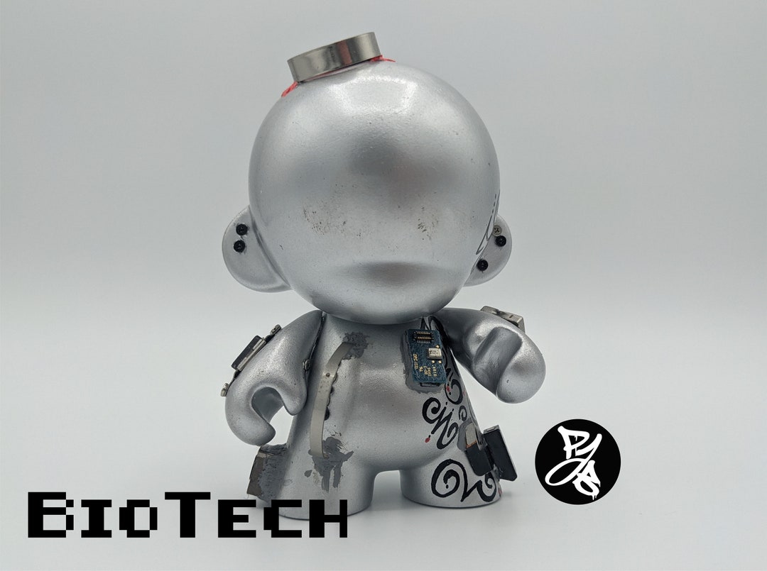 Biotech - Custom Painted & Designed Kidrobot 4 Inch Mini Munny Vinyl ...
