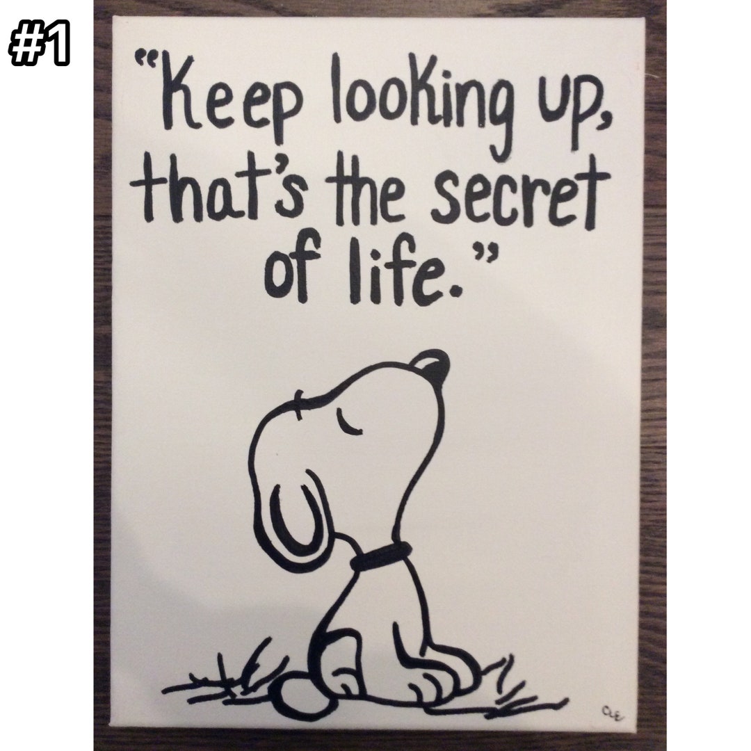 Snoopy Canvas Painting - Etsy