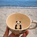 Handmade Pottery Mug, Unique Hand Painted Mug and Saucer, 3d Hidden ...